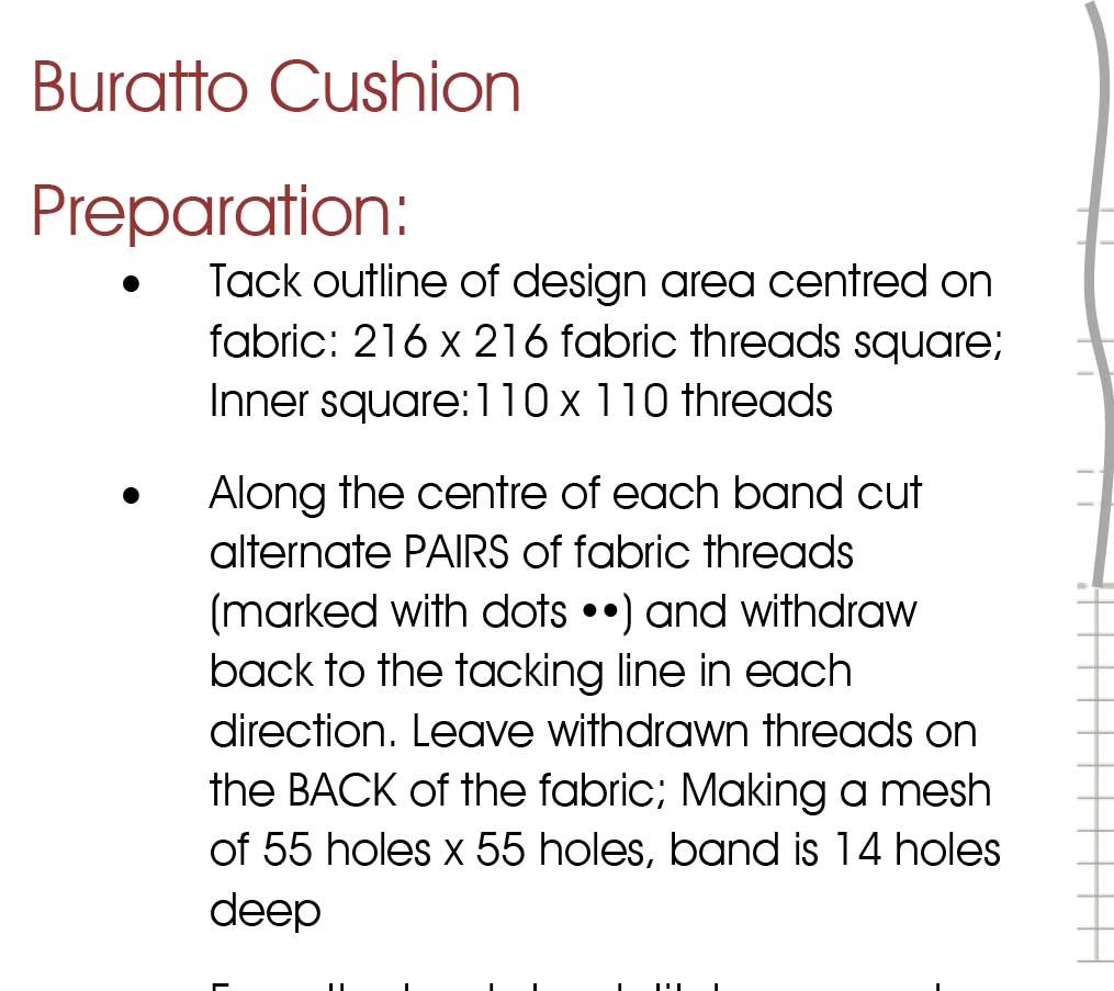 Buratto Filet Cushion – JC Embroidery NZ