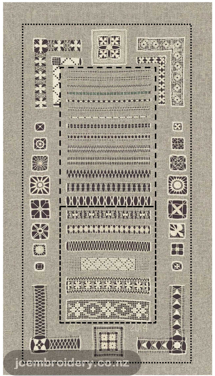 Drawn Thread Sampler – Part 3 – JC Embroidery NZ